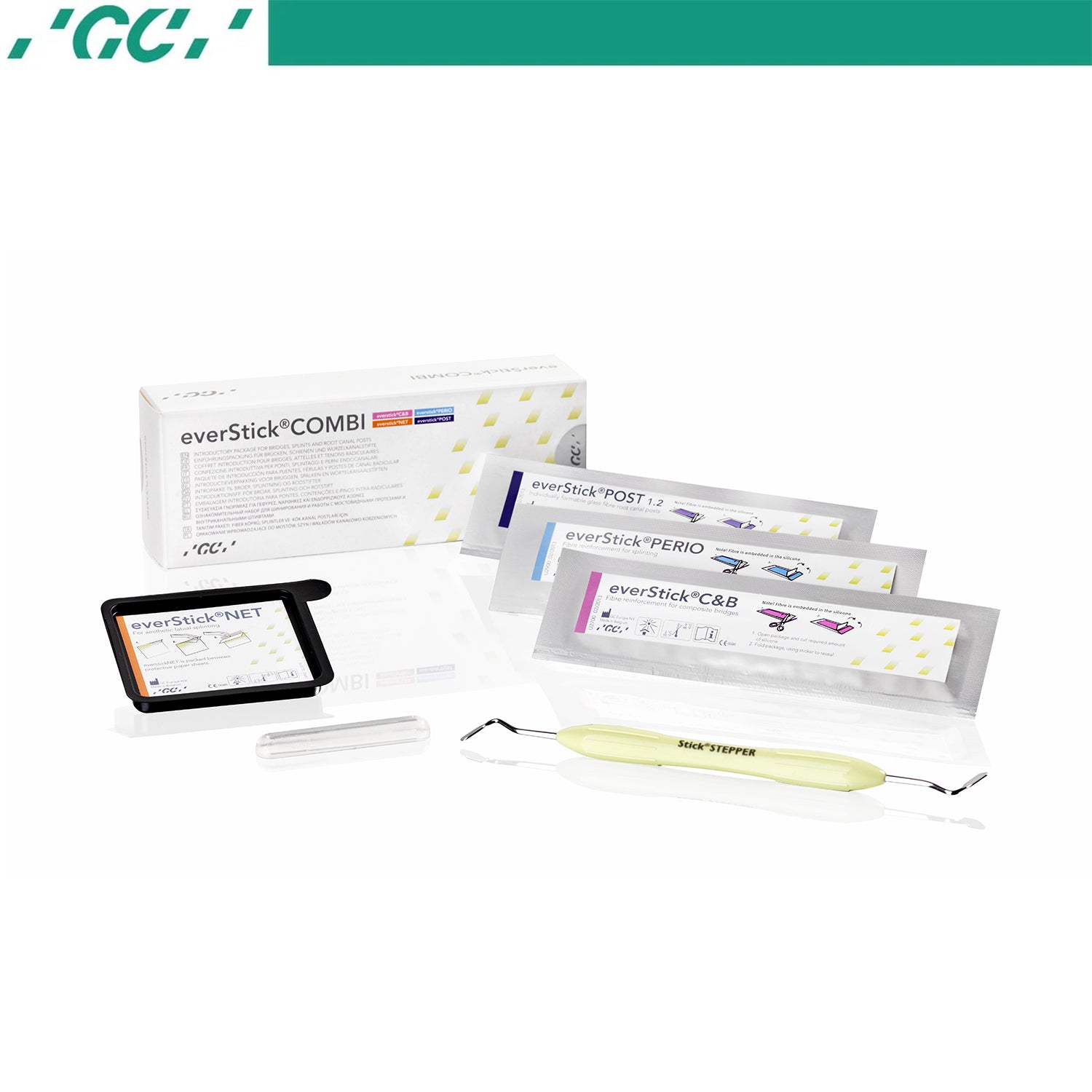Gc Dental - EverStick Combi Kit - Fibre Reinforcement for Post,Perio,C ...