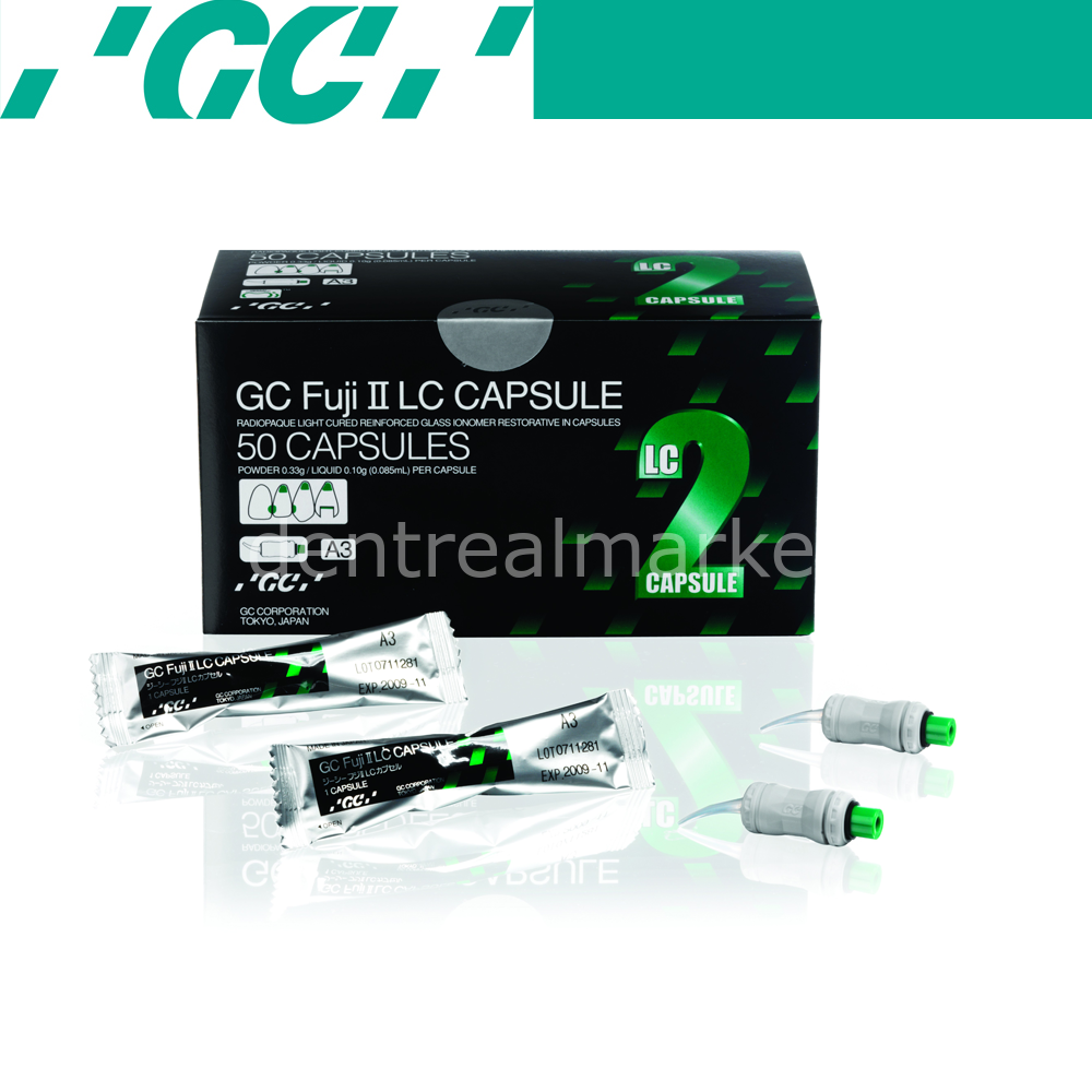Gc Dental - Gc Dental Fuji II LC Capsule 50's - Light-Curing Glass ...