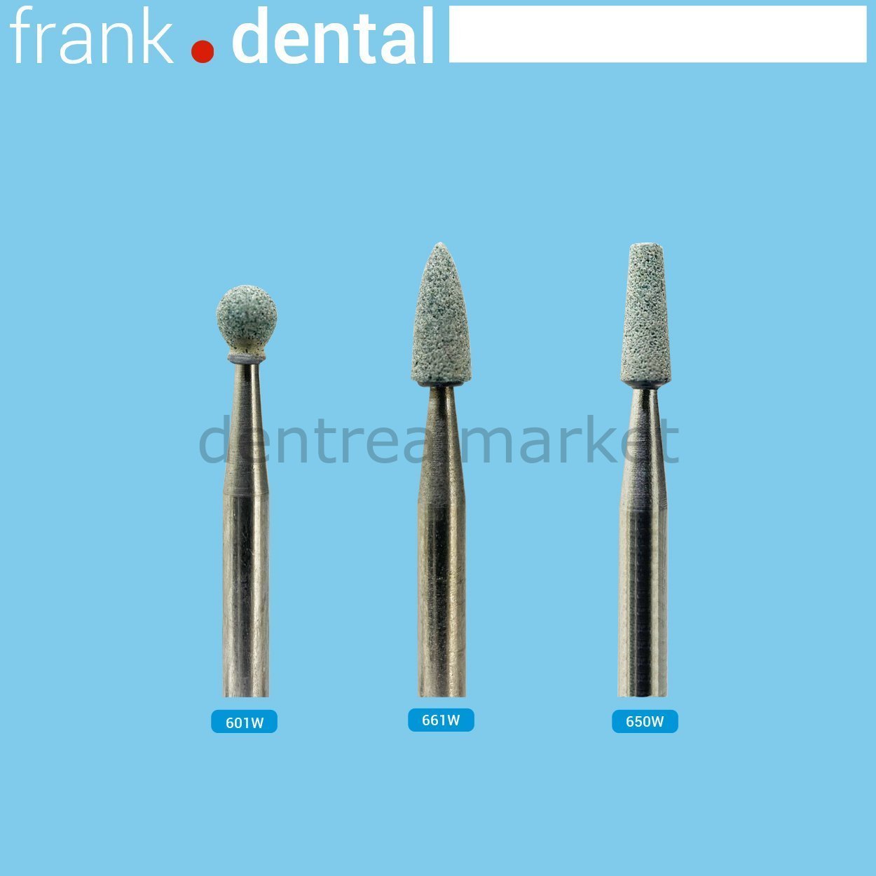 Frank Dental - Green Stone Polishing Burs - 5 pcs Finish Ceramics ...