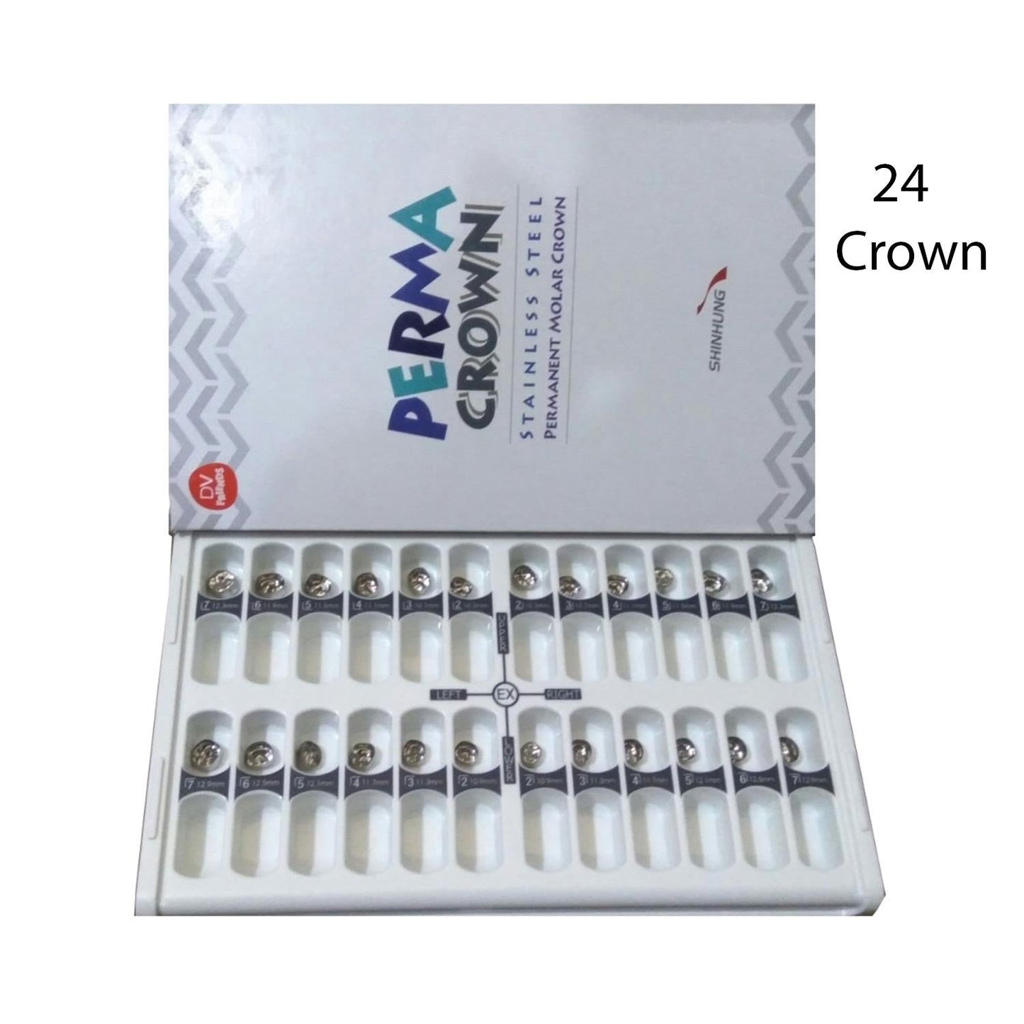 Dentreal - Perma Crown Permanent Molar Crown Kit (24 Crowns ...