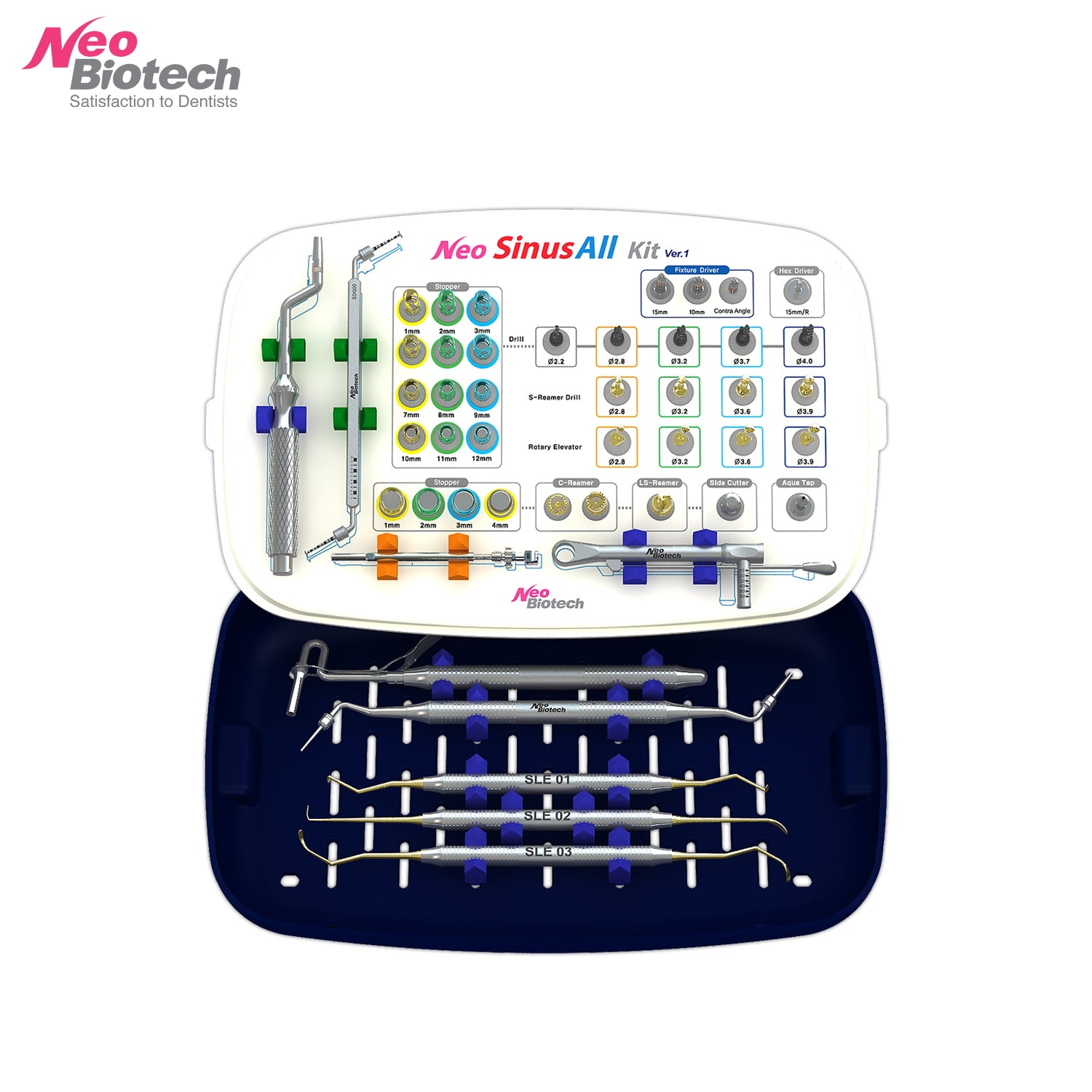 Neobiotech - Sinus All Kit - Sinus Crestal Approach & Sinus Lateral ...