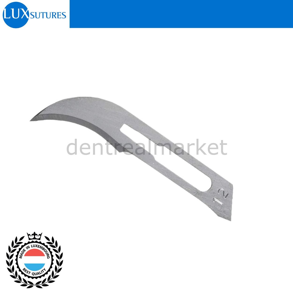 LuxSutures - Surgical Scalpel Sterile Blades Tip 12 - 5 Box Surgical ...