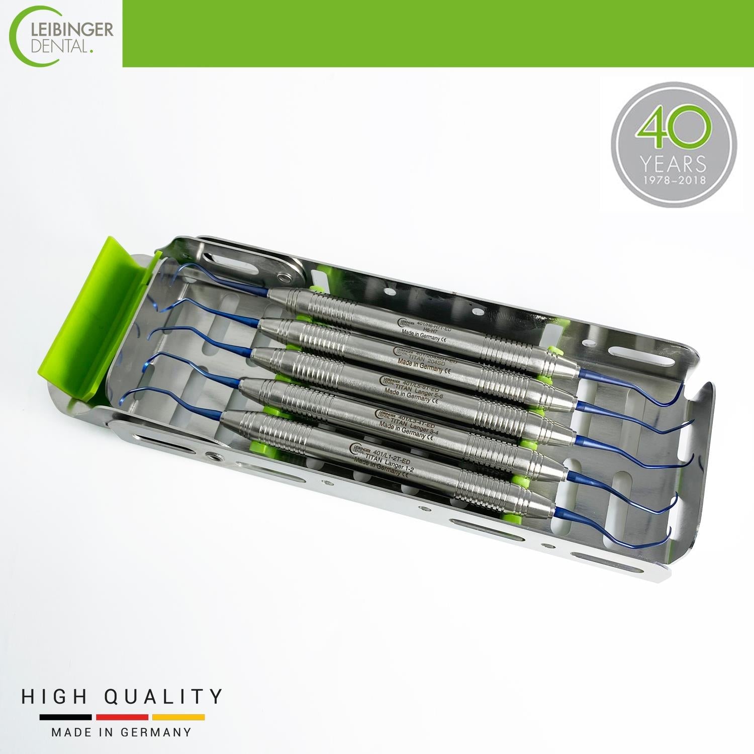 Leibinger - Titanium Implant Removal Curette Set FULL – DentrealStore