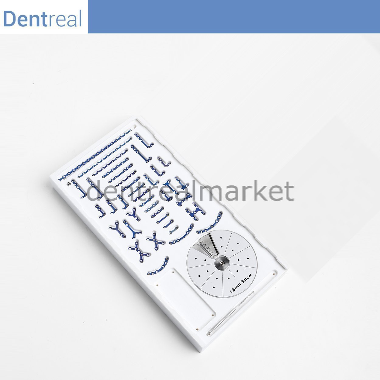 Dentreal - Titanium Maxillofacial Plate Micro Bone Plate Set - 1,6 mm ...